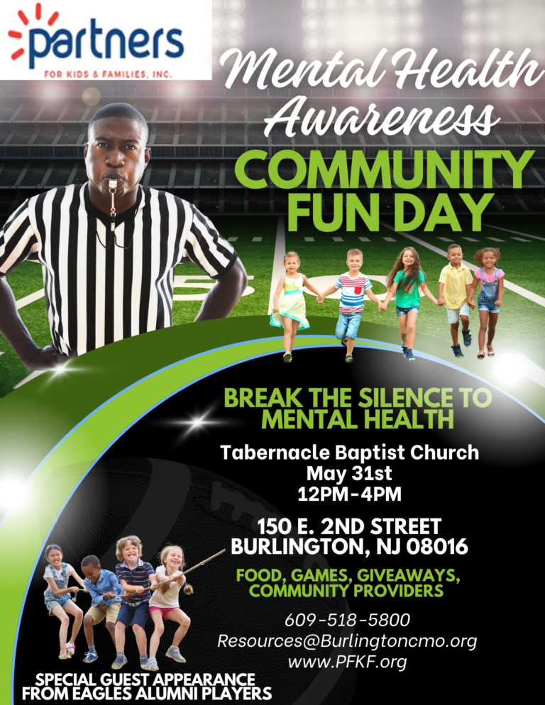 Mental Health Awareness Community Fun Day - Burlington NJ